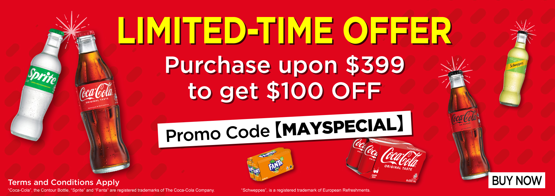 Promotion Code【MAYSPECIAL】- Terms and Conditions | Swire Coca-Cola eShop