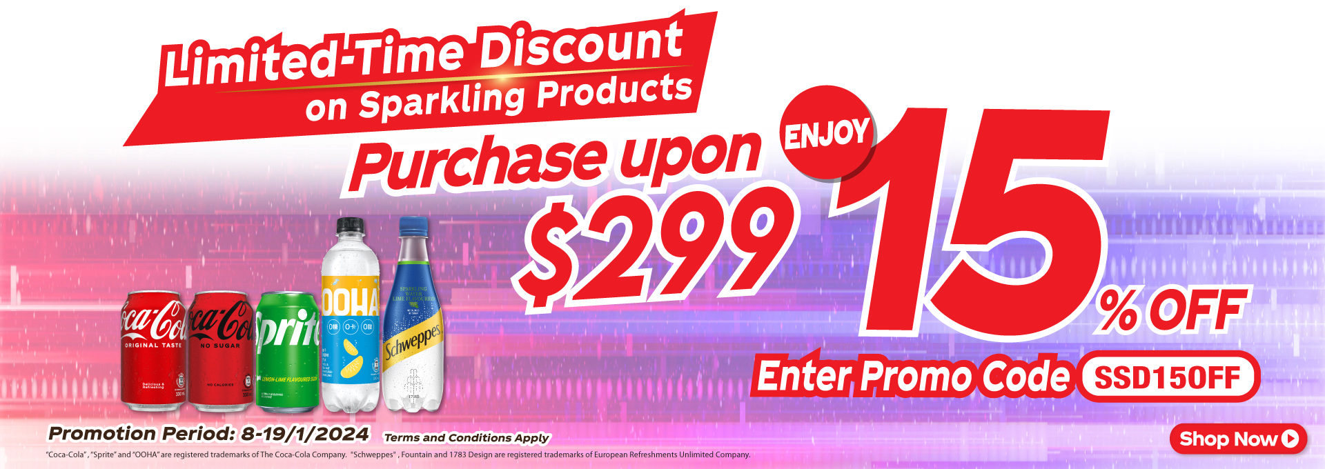 Limited-Time Discount on Sparkling Products | Swire Coca-Cola eShop