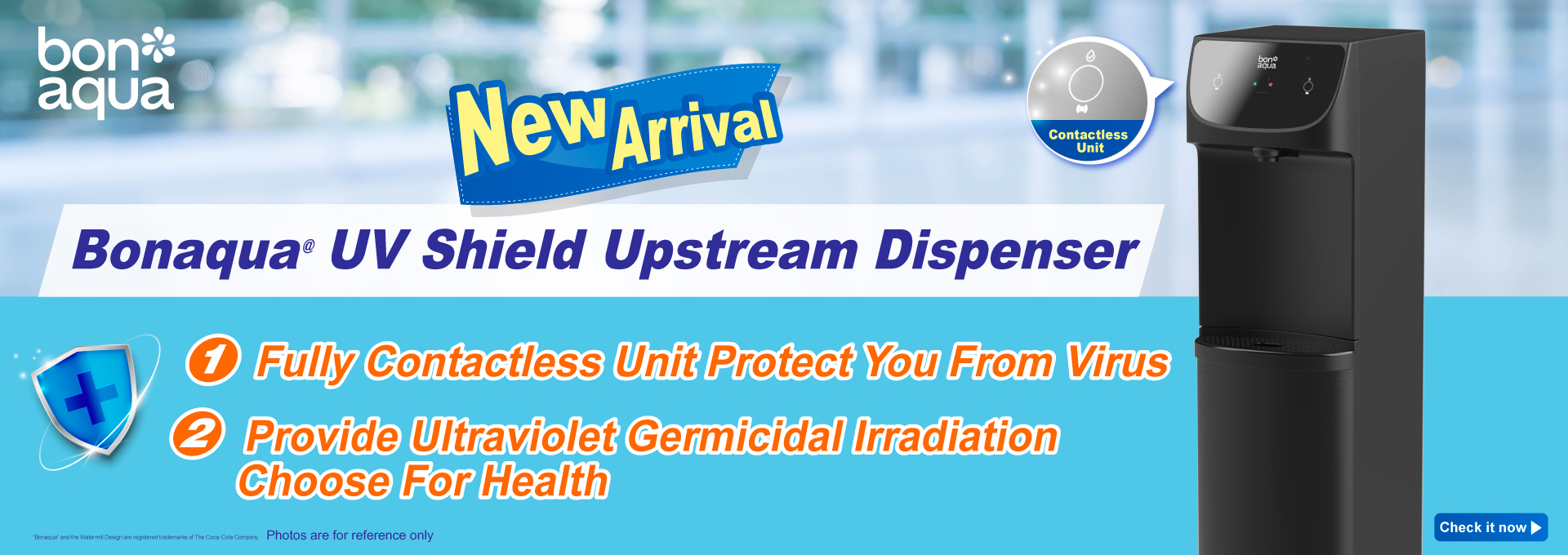 Bonaqua® UV Shield Upstream Dispenser | Swire Coca-Cola eShop